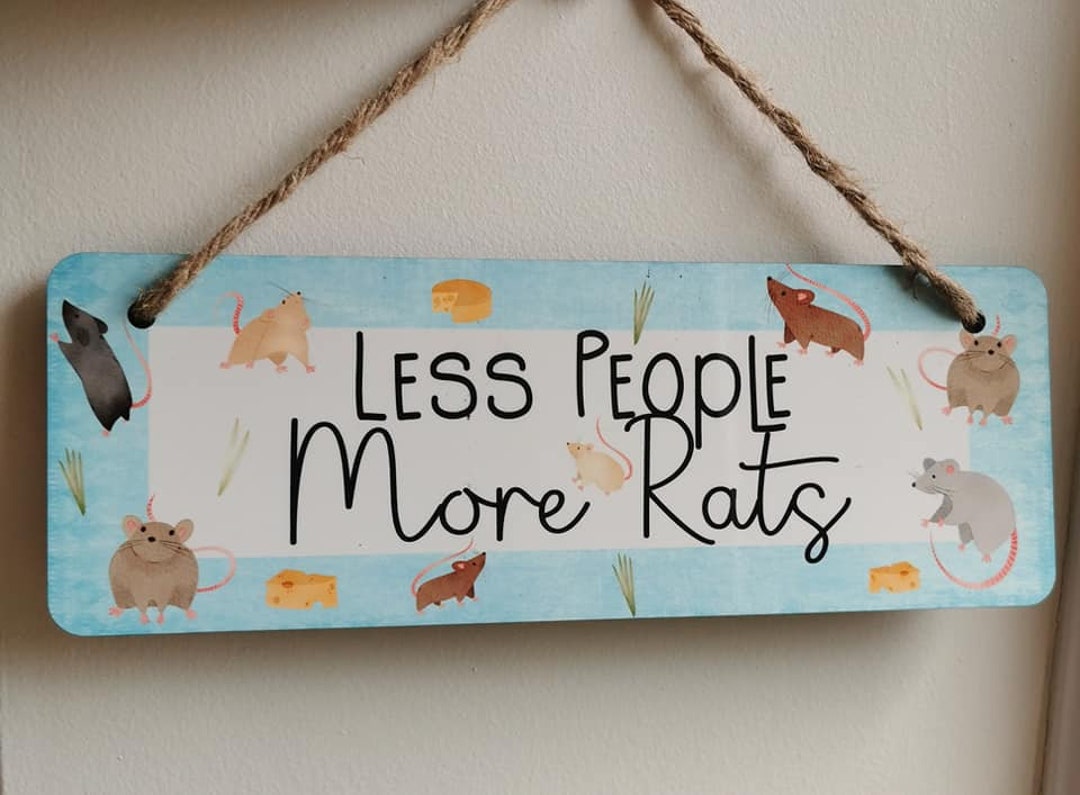 Rat Wall Hanging Art Plaque, , Fun Rat Gift, Rat Lover, , Gift With ...