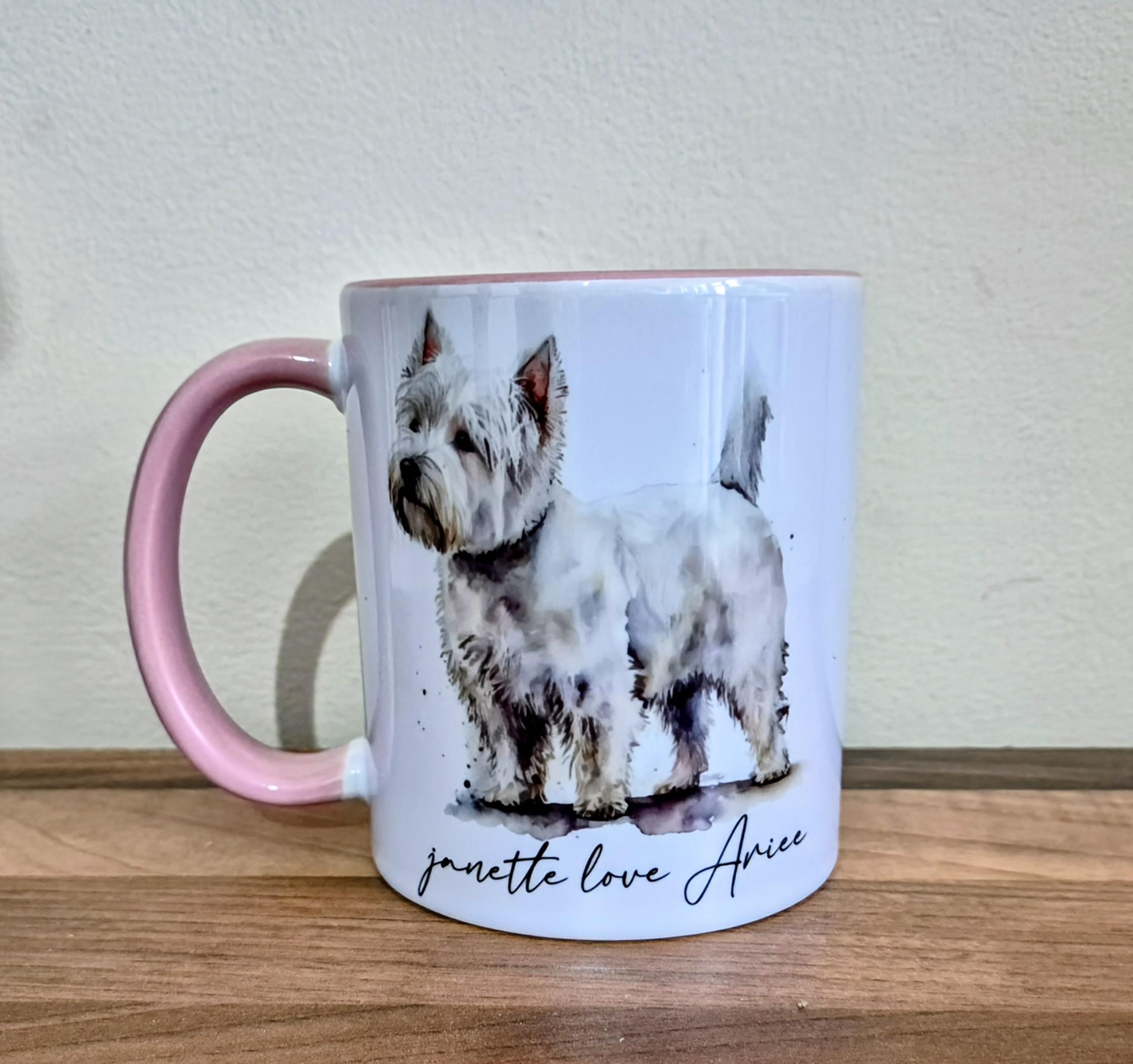 Personalised West Highland Terrier Mug & Coaster Set – Westie Dog Lover ...