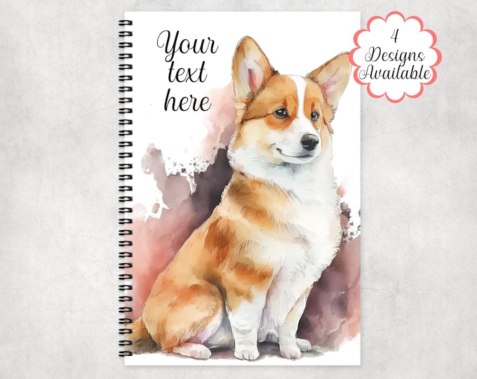Pembroke Welsh Corgi Engraved A5 Leatherette Journal, Notebook ...