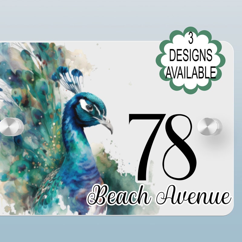 Peacock Welcome Sign - Etsy