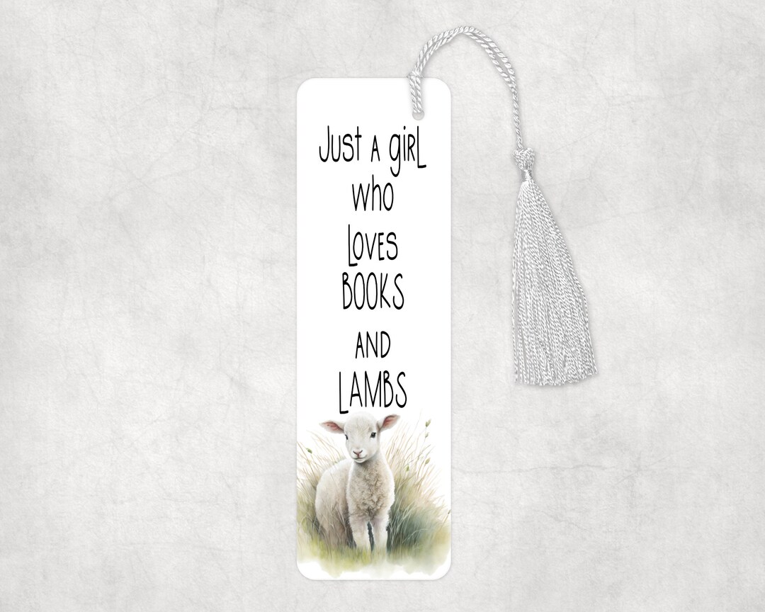 Metal Lamb Tassel Bookmark Large Custom Made Bookmark - Etsy
