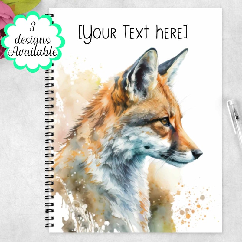 Fox Notebook - Etsy