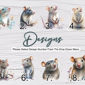 Elegant Glass Watercolour Rat Wall Clock – Unique Animal Art Timepiece ...