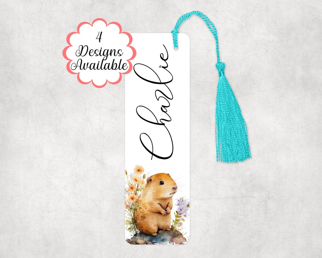 Metal Capybara Tassel Bookmark, Large Custom Made Bookmark, Booklover ...