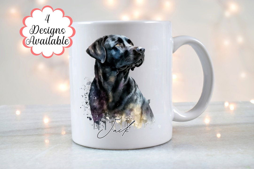 Personalised Black Labrador Mug - Dog Lover's Gift - Labrador Coffee ...