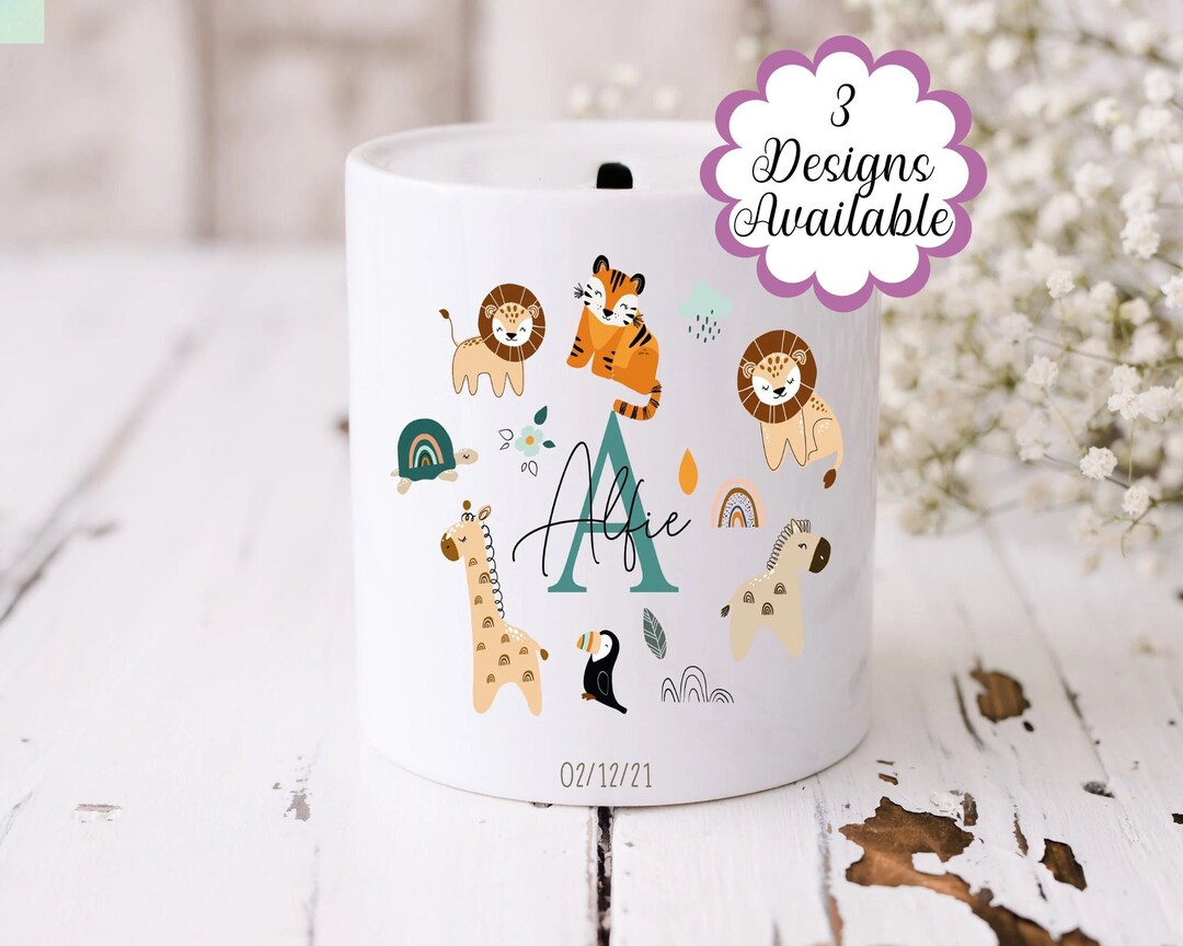 Jungle Money Box Safari-themed Money Box for Boys' Nursery Décor and a ...