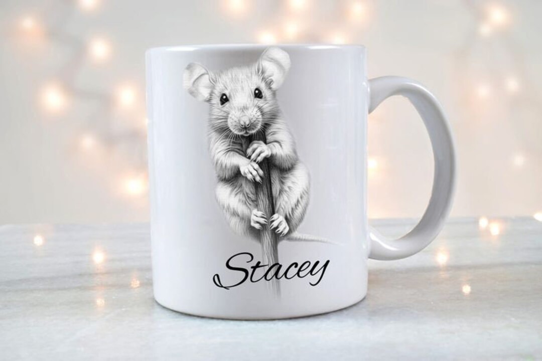 Personalised Sketched Rat Mug- Perfect Rat Lover's Gift! Matching ...