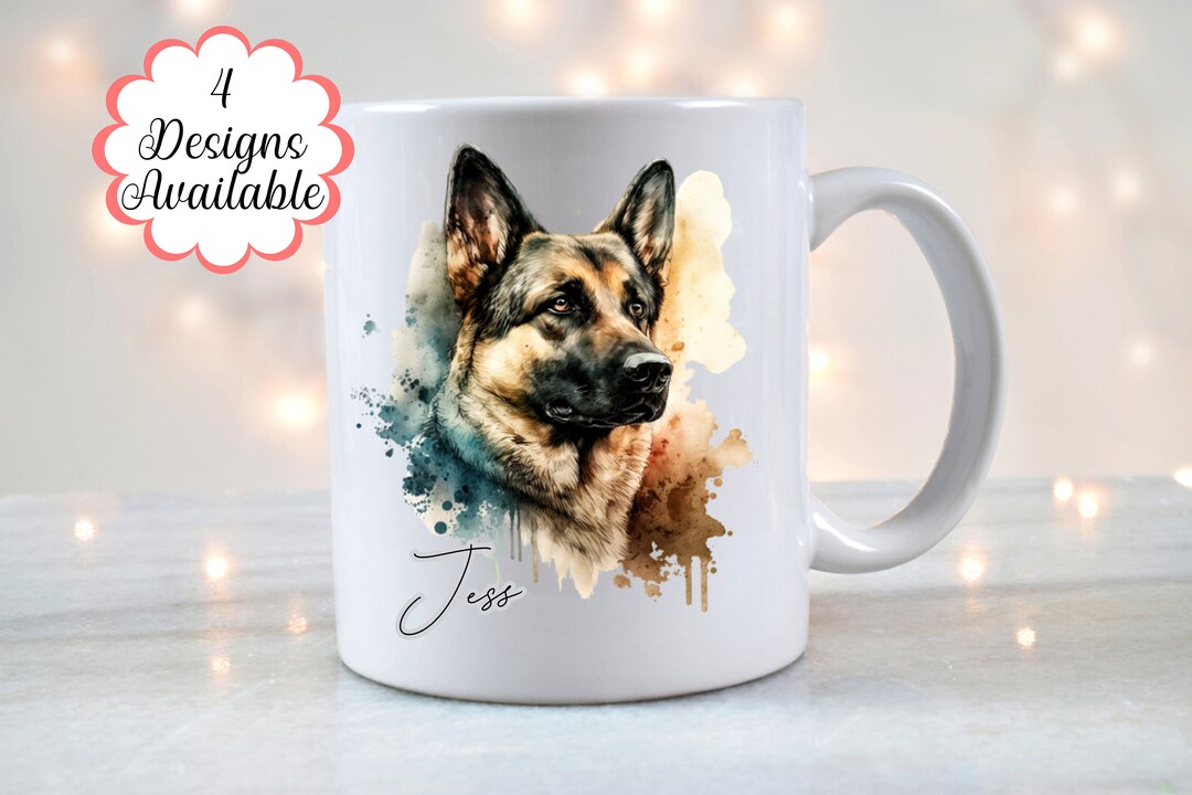 Personalised German Shepherd Mug Dog Lover's Gift German Shepherd ...