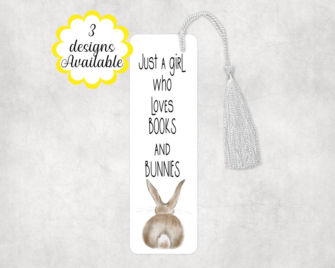 Metal Bunny Rabbit Bookmark – Large Custom-made Tassel Bookmark ...