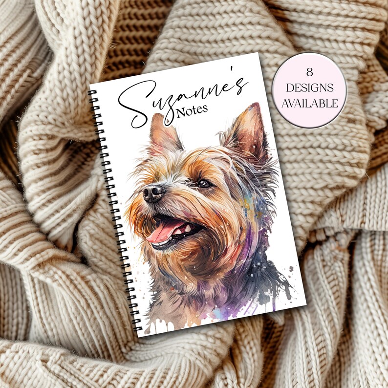 Personalised Yorkshire Terrier Notebook/notepad, Custom Dog Lover ...