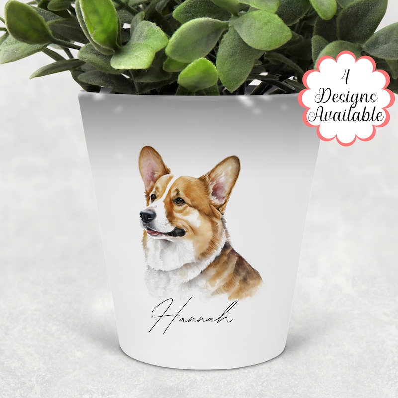 Corgi Planter - Etsy