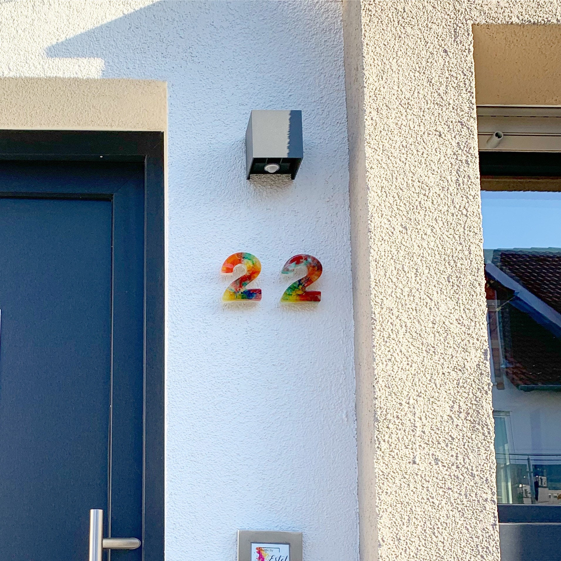 Luminous House Number, House Number, Individual House Number, Colorful ...