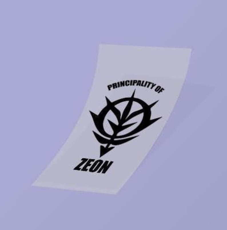 Principality of Zeon Gundam Army Manga Anime REFLECTIVE / Holographic ...