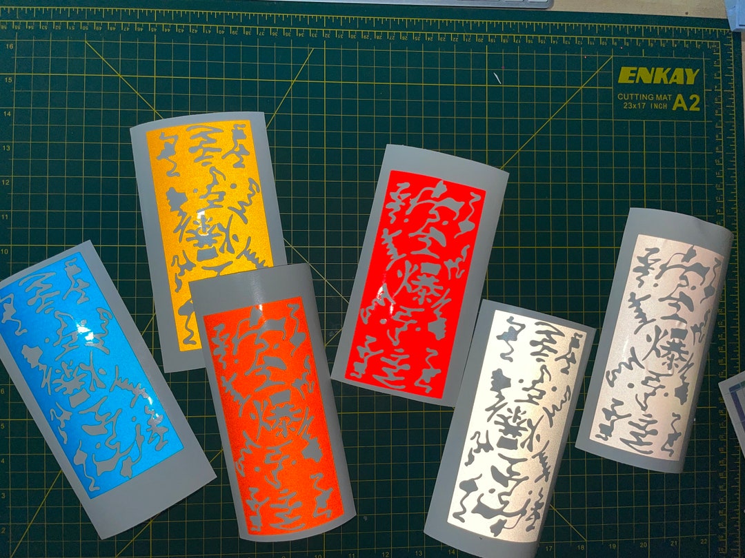 Reflective Anime Explosive Tags Paperbomb Decals Style 2 - Etsy