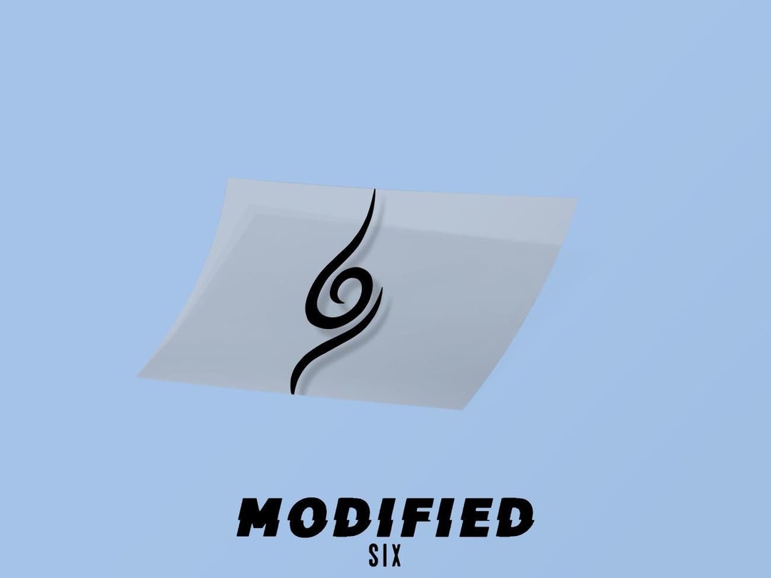 Anbu Tattoo Symbol Reflective Anime Decal Oil Slick Opal Holographic ...