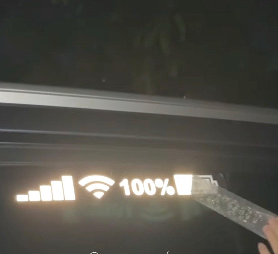 Reflective iPhone Android Wifi Status Bar Icon Signal Level Battery ...