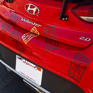 Reflective Anime Explosive Tags Paperbomb Decals STYLE 1 Oil Slick Opal ...