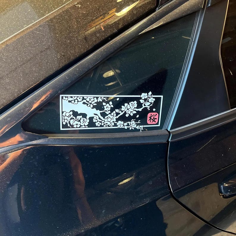 REFLECTIVE Cherry Blossom Sakura Tree Vinyl Decal Sticker for Cars ...