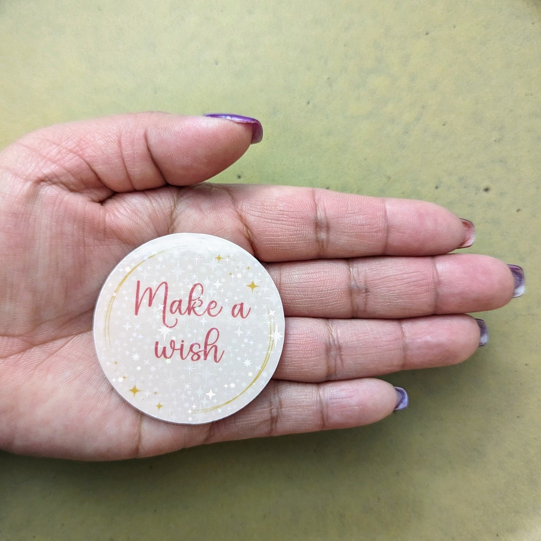 Make a Wish Sticker, Waterproof Sticker, Vinyl Sticker, Winter Sticker ...