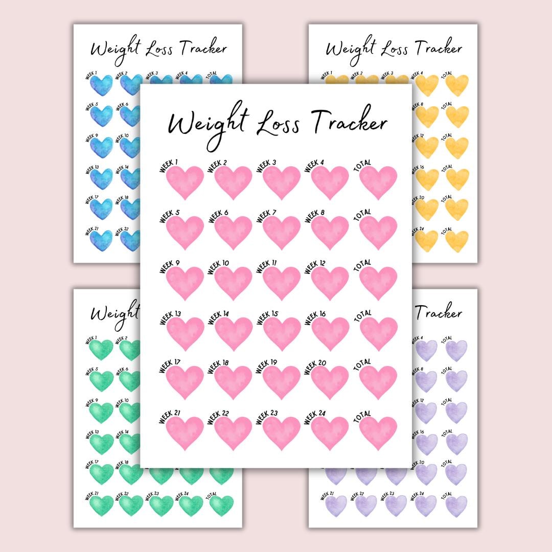 Buy Weight Loss Tracker Printable Chart, Slimming World, Calorie ...