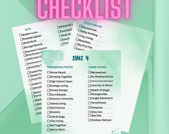 The Ultimate Sims 4 Legacy Checklist and Recording - Etsy