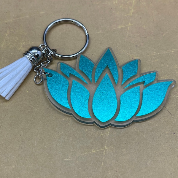 Lotus Keychain - Etsy