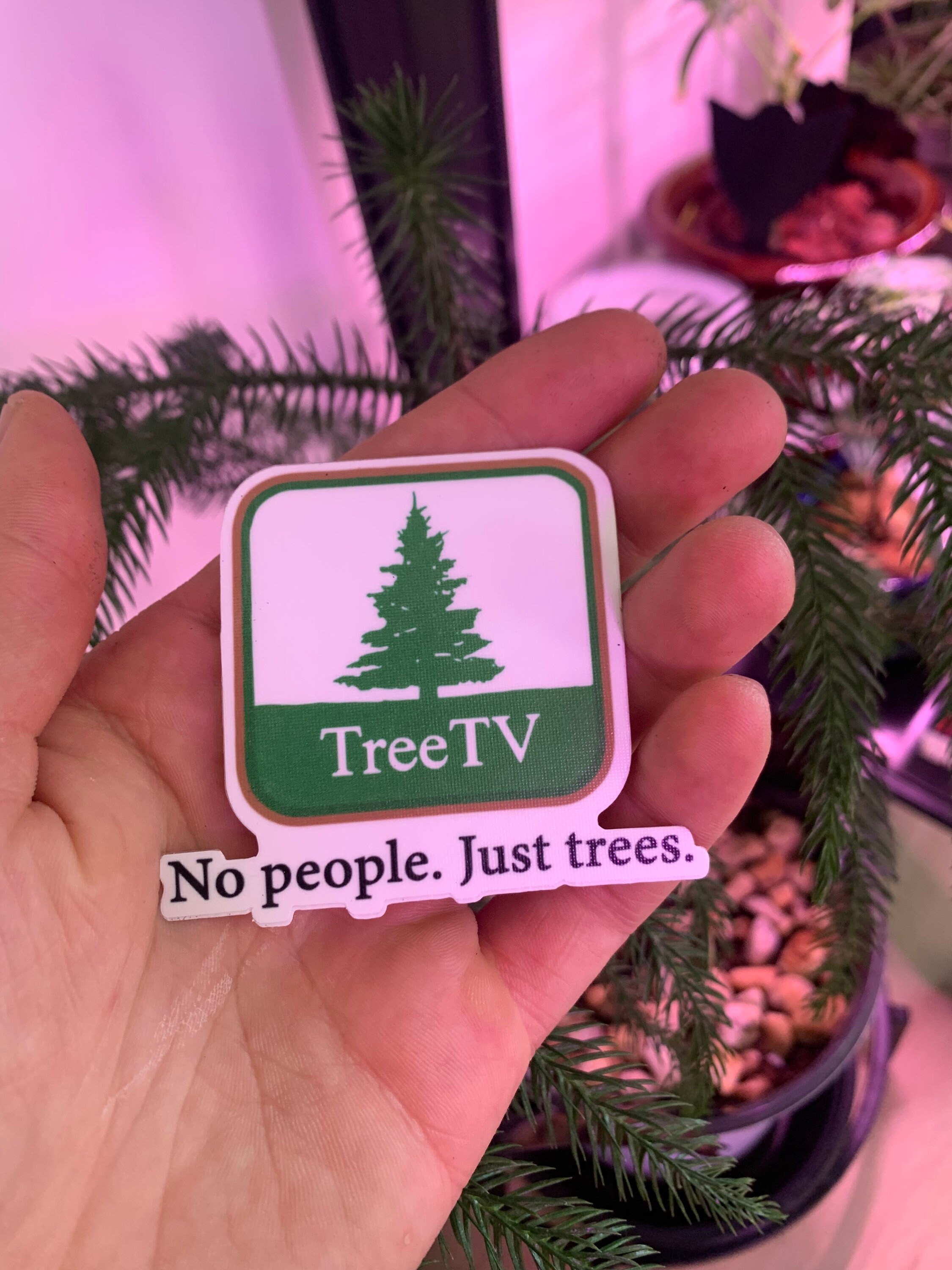 Tree TV (joe Pera) Vinyl Sticker (100 % Waterproof) - Etsy