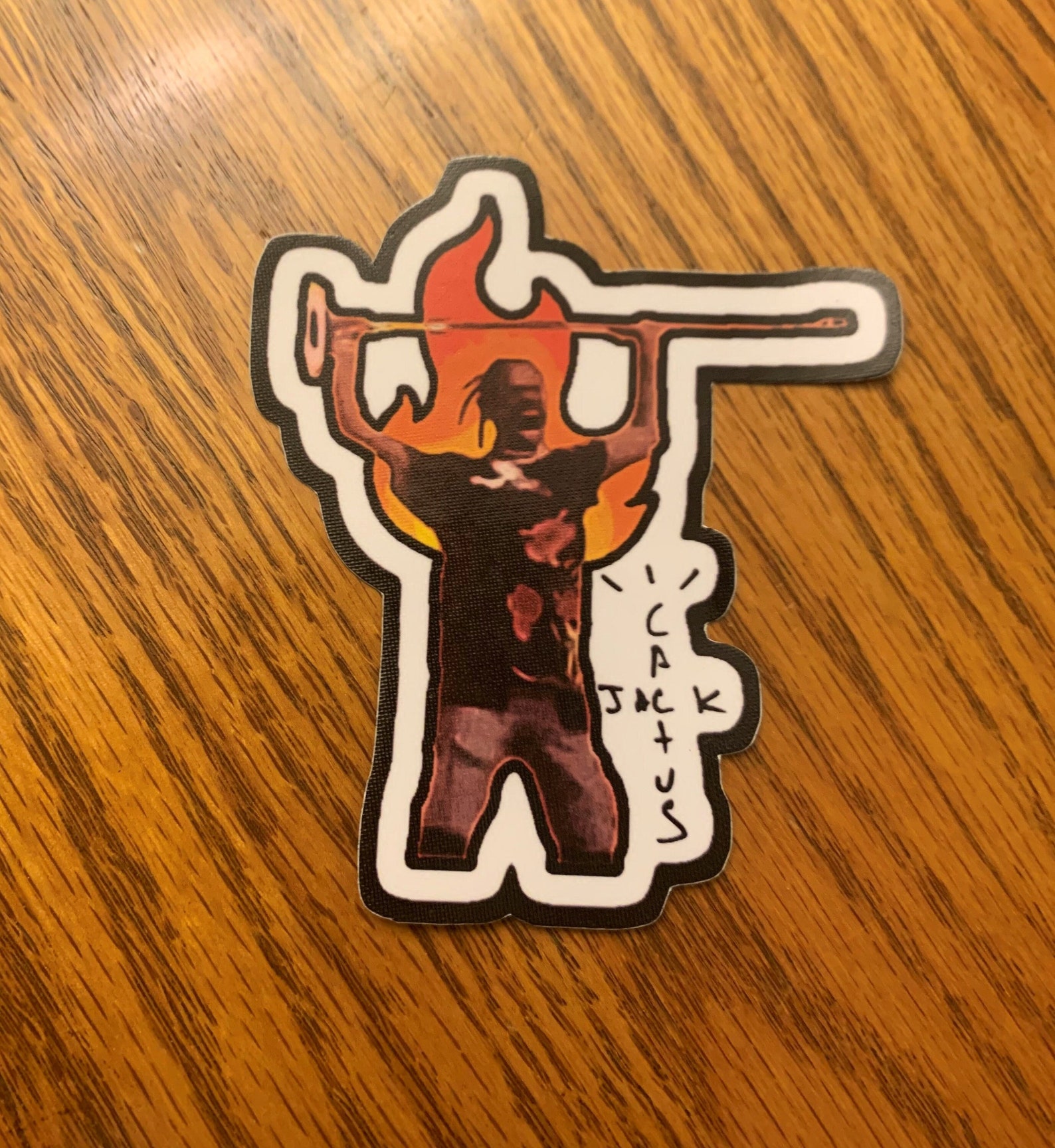 Travis Scott Concert Pic Vinyl Sticker (cactus Jack) (100% Waterproof ...