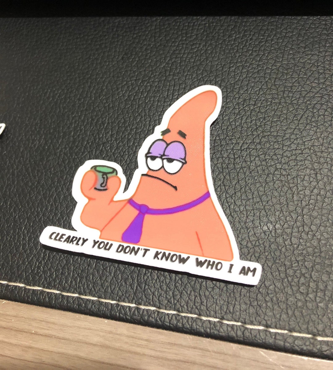 Fancy Patrick Celestial Body Meme Vinyl Sticker (100% Waterproof) - Etsy