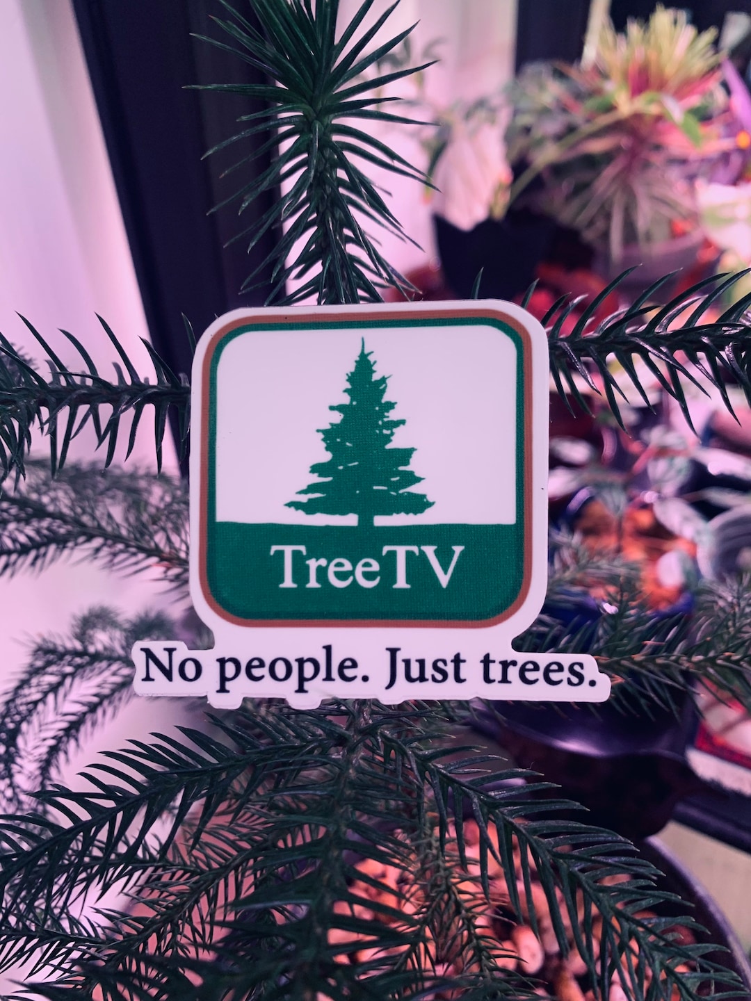 Tree TV (joe Pera) Vinyl Sticker (100 % Waterproof) - Etsy