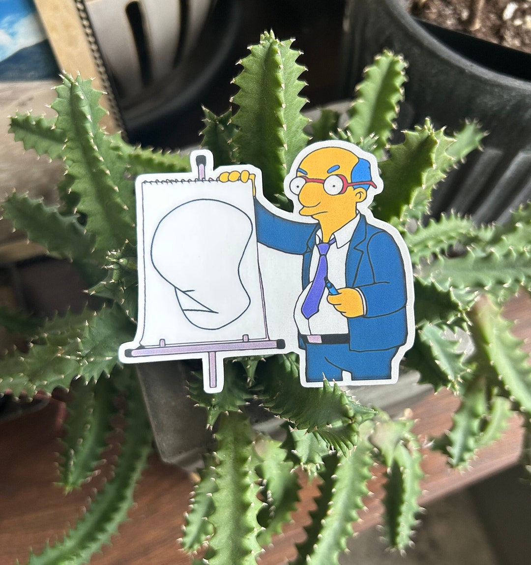 Kirk Van Houten Draws Dignity Vinyl Meme Sticker (100% Waterproof) - Etsy
