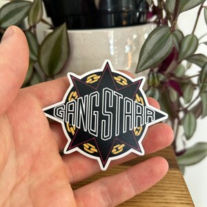 Gangstarr 90's Hip Hop Logo Replica Vinyl Sticker (100% Waterproof) - Etsy