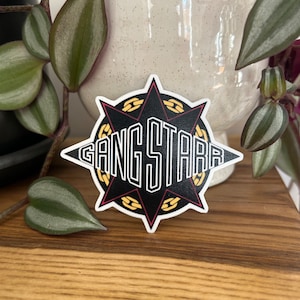Gangstarr 90's Hip Hop Logo Replica Vinyl Sticker (100% Waterproof) - Etsy