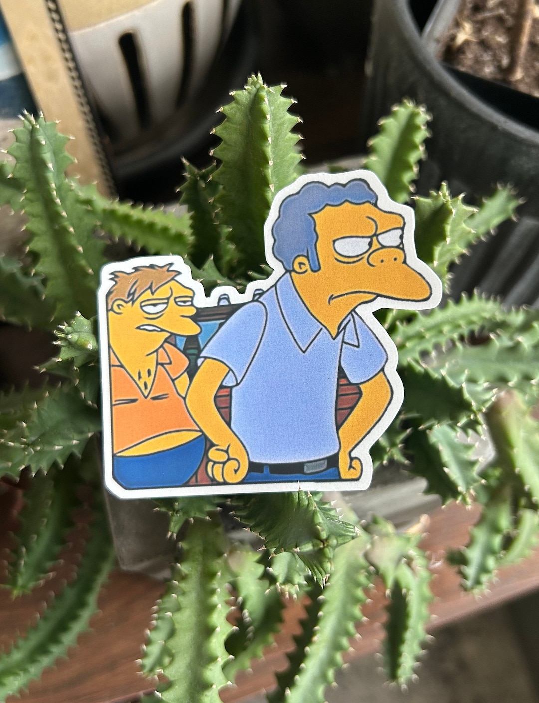 Barney Reappearing Behind Mor Vinyl Meme Sticker100% Waterproof - Etsy
