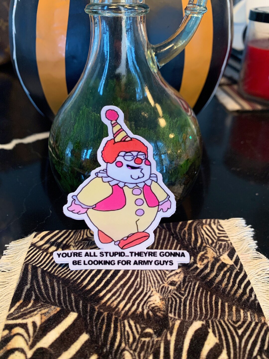 Peter Griffin Vietnam Clown Vinyl Sticker (100% Waterproof) - Etsy