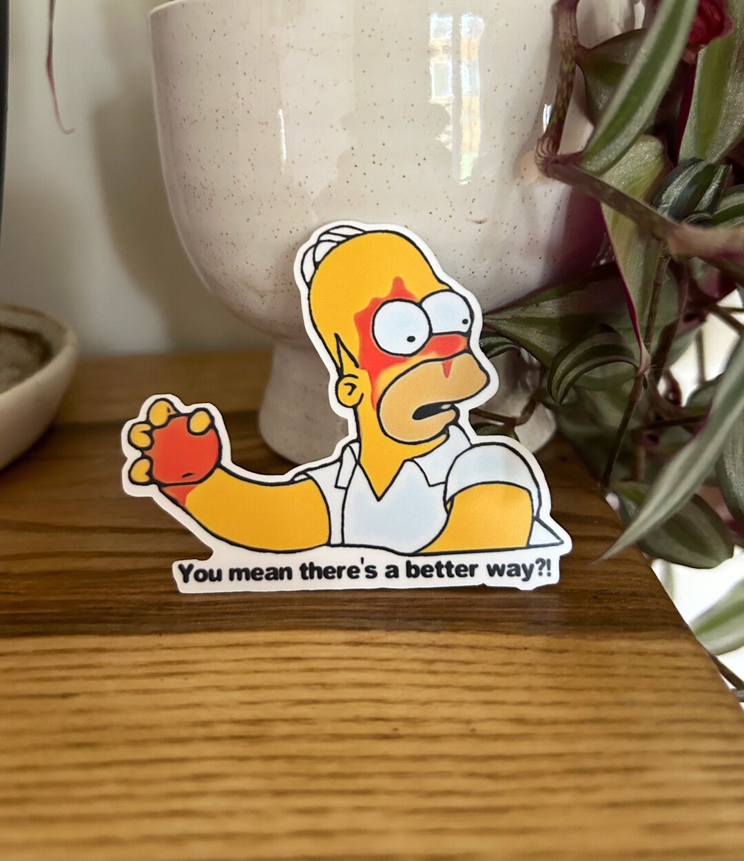 Homer Simpson (juice Loosener) Vinyl Sticker (100 % Waterproof) - Etsy