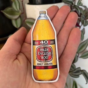 Old English 40oz Malt Liquor Vinyl Sticker (100% Waterproof) - Etsy