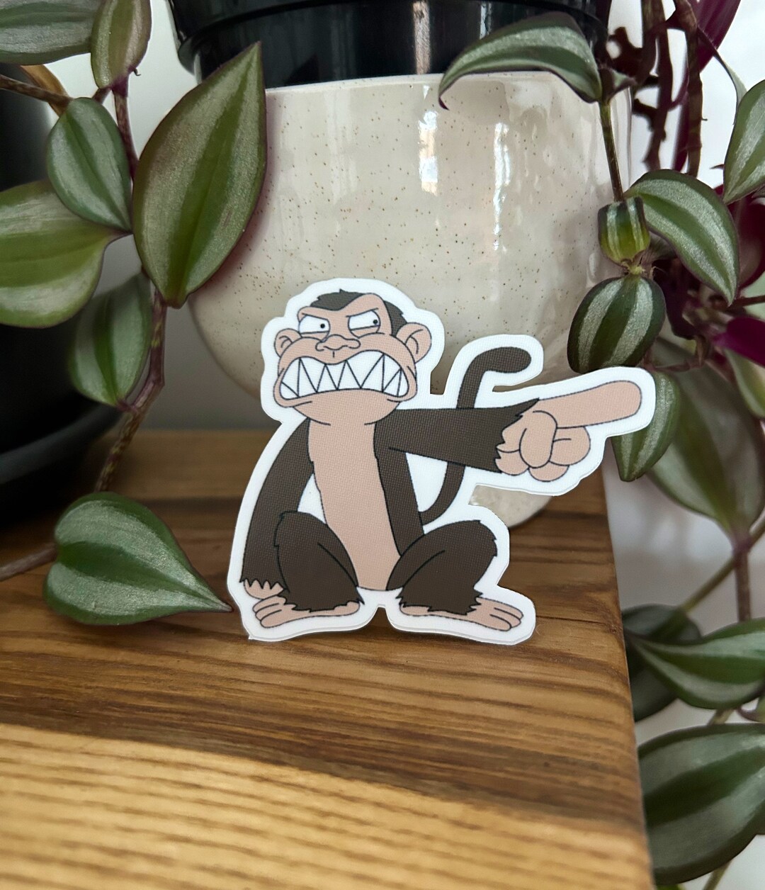 Evil Monkey Vinyl Sticker (100% Waterproof) - Etsy