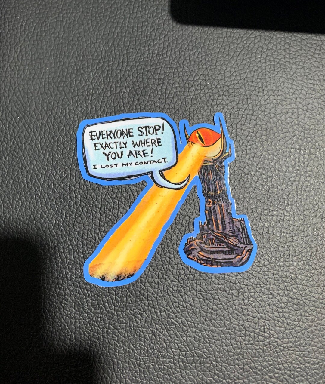 Eye of Sauron Lost His Contact Vinyl Sticker (100% Waterproof) - Etsy