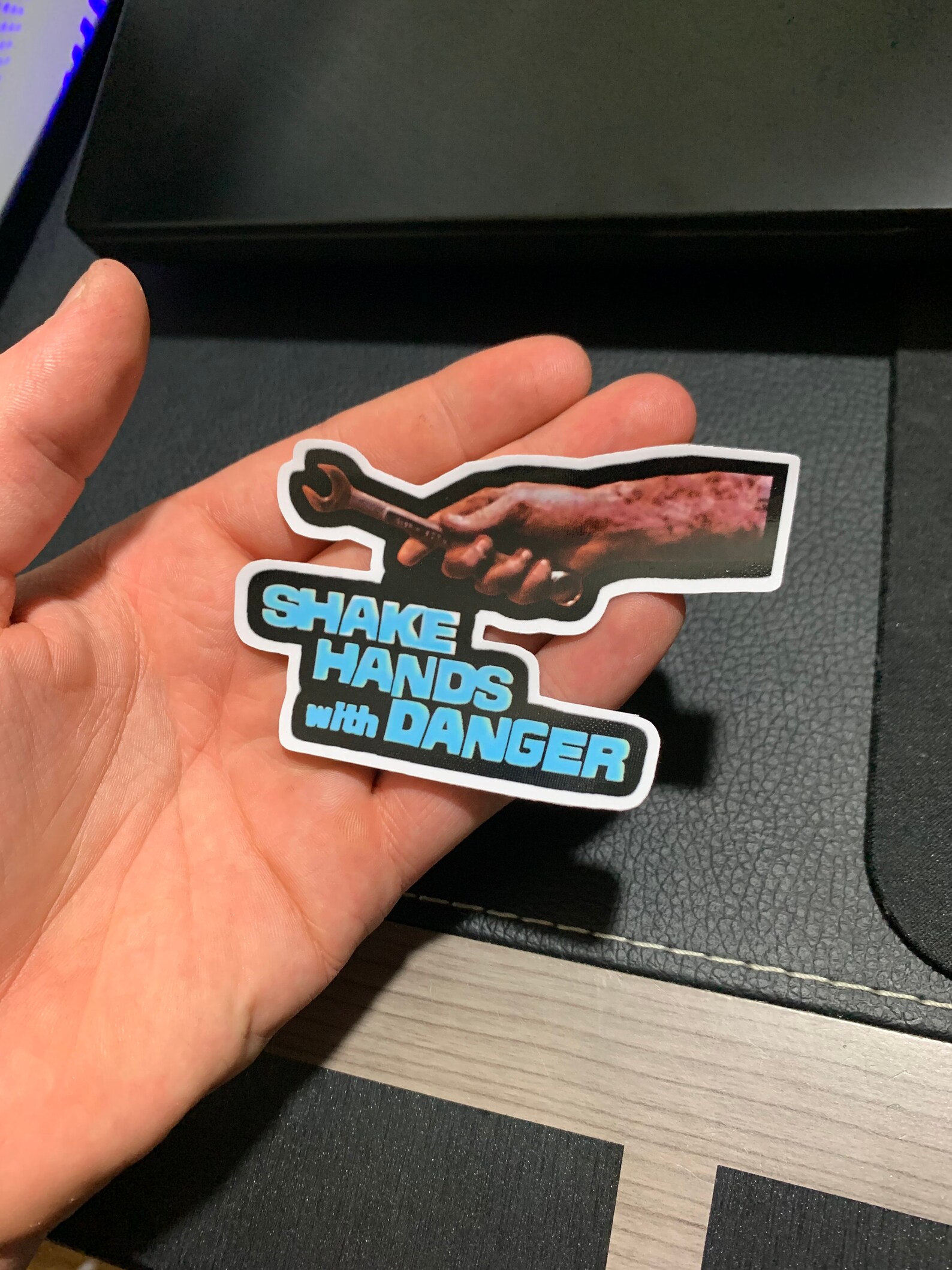 Shake Hands With Danger Vinyl Sticker 100% Waterproof - Etsy UK