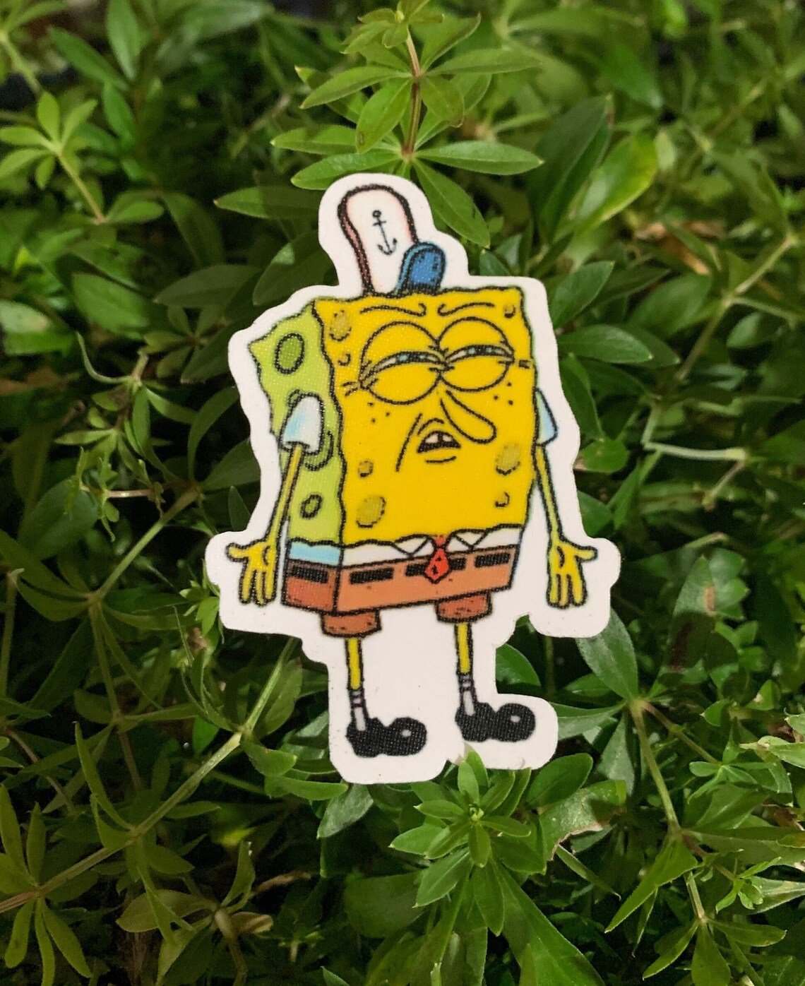 Spongerobert Confused Meme Vinyl Sticker 100% Waterproof - Etsy