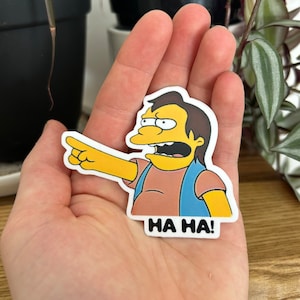 Nelson Muntz “haha” Simpsons Vinyl Meme Sticker (100% Waterproof) - Etsy