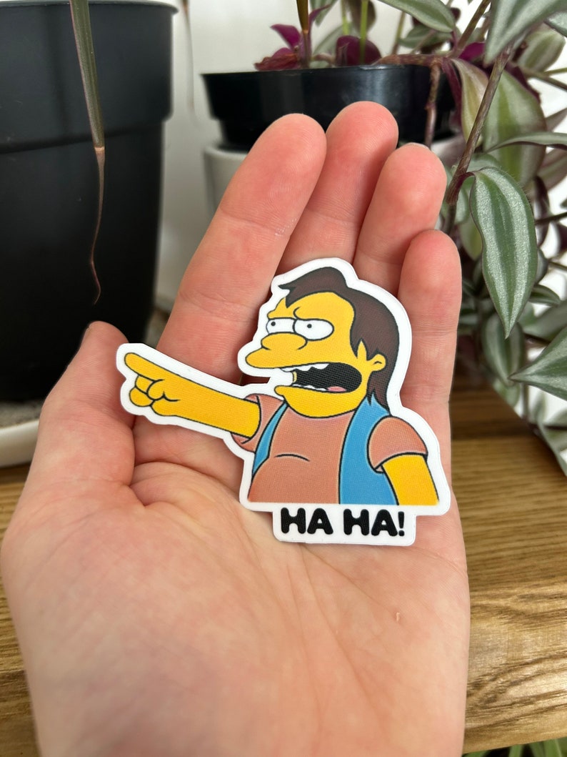 Nelson Muntz haha Simpsons Vinyl Meme Sticker 100% - Etsy