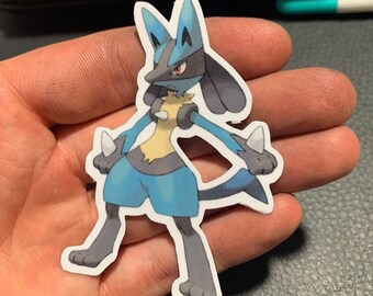 Lucario Sticker | Etsy