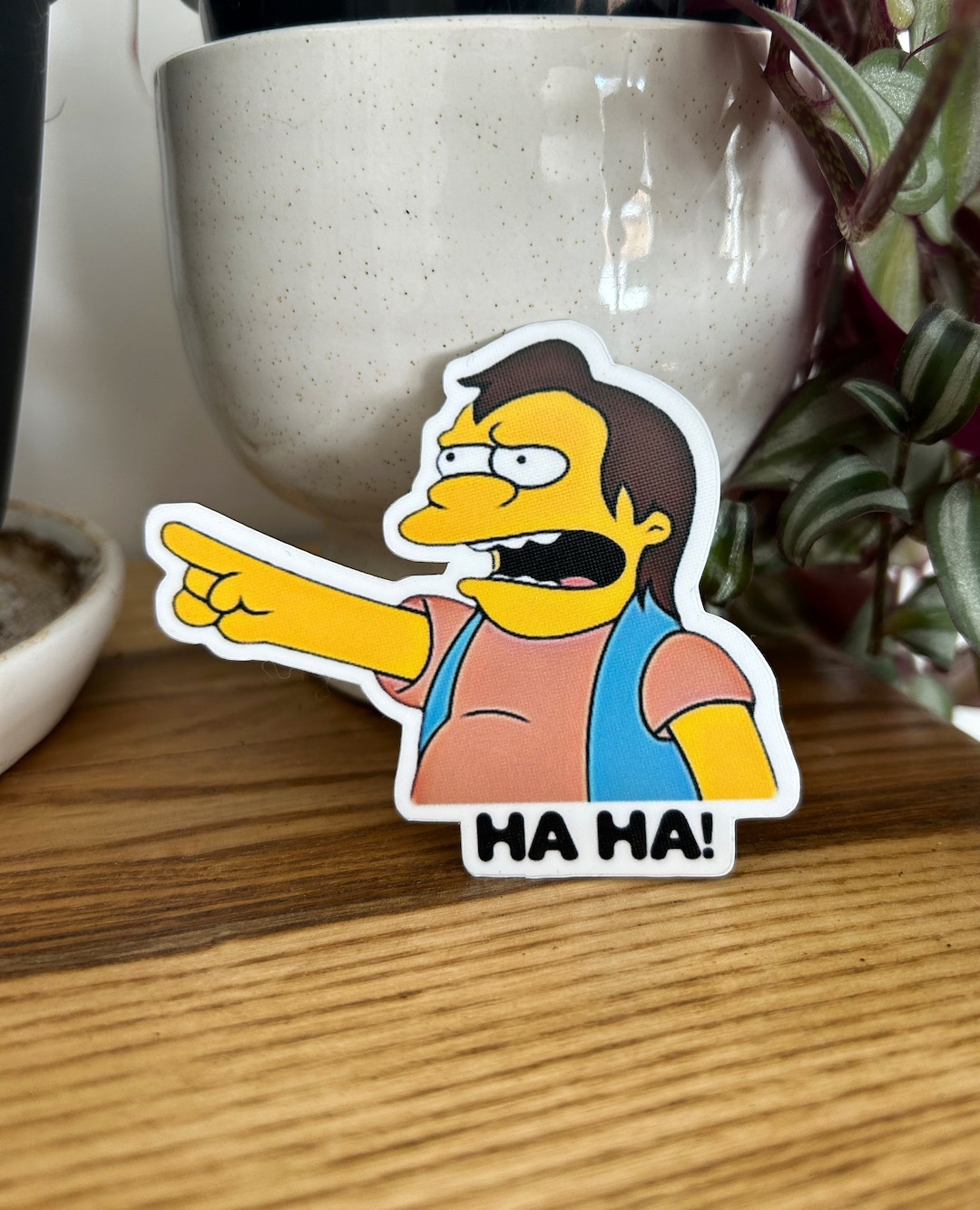 Nelson Muntz Haha” Simpsons Vinyl Meme Sticker 100 Waterproof Etsy