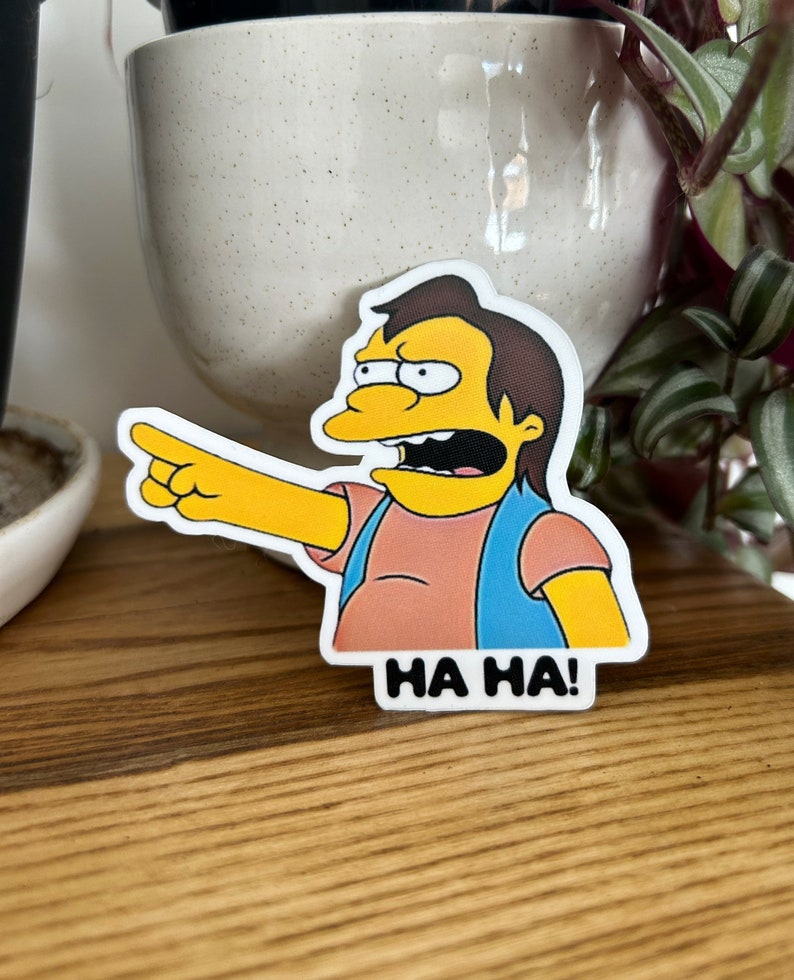 Nelson Muntz haha Simpsons Vinyl Meme Sticker 100% - Etsy