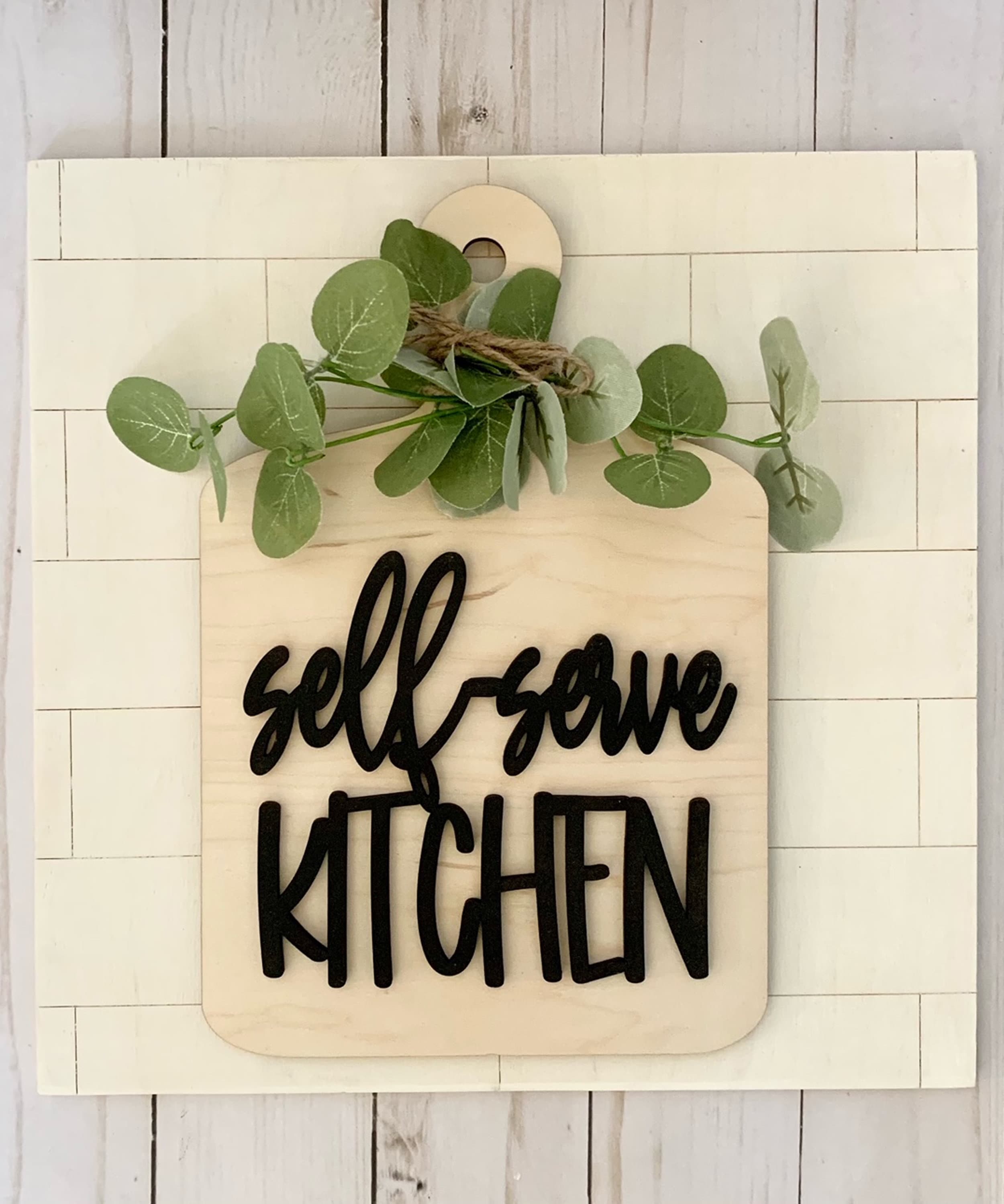 DIY Self Serve Kitchen Sign Farmhouse Decor Kitchen Signs | Etsy