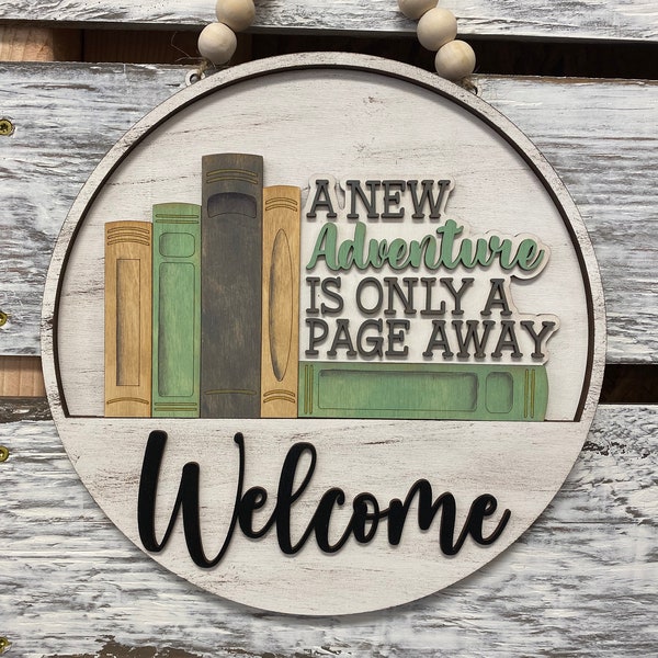 Book Door Hanger - Etsy