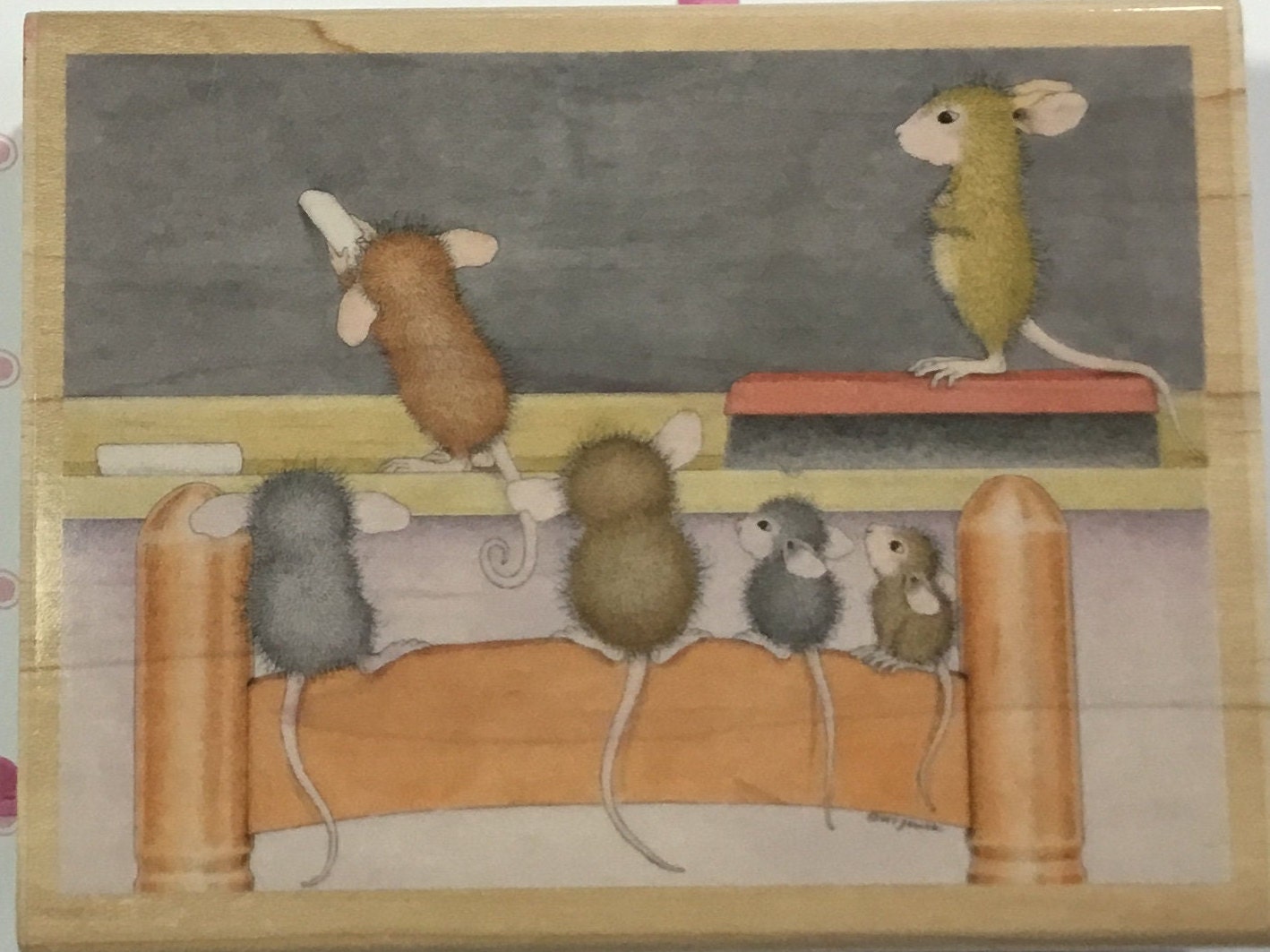 House Mouse Rubber Stamp "abcd EEEEK Fg". Stampabilities HMPR1023 Wood ...