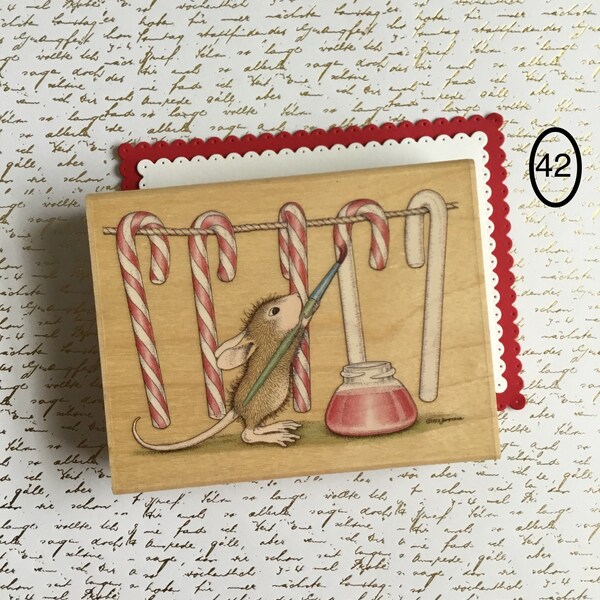 Christmas House Mouse Stamp - Etsy